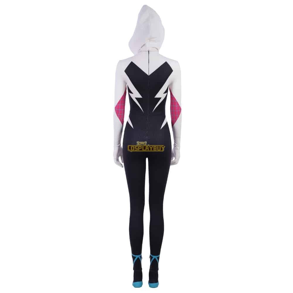 Spider Man Into The Spider Verse Gwen Stacy Spider Gwen Costume Version 2 Cosplay Buy Uk