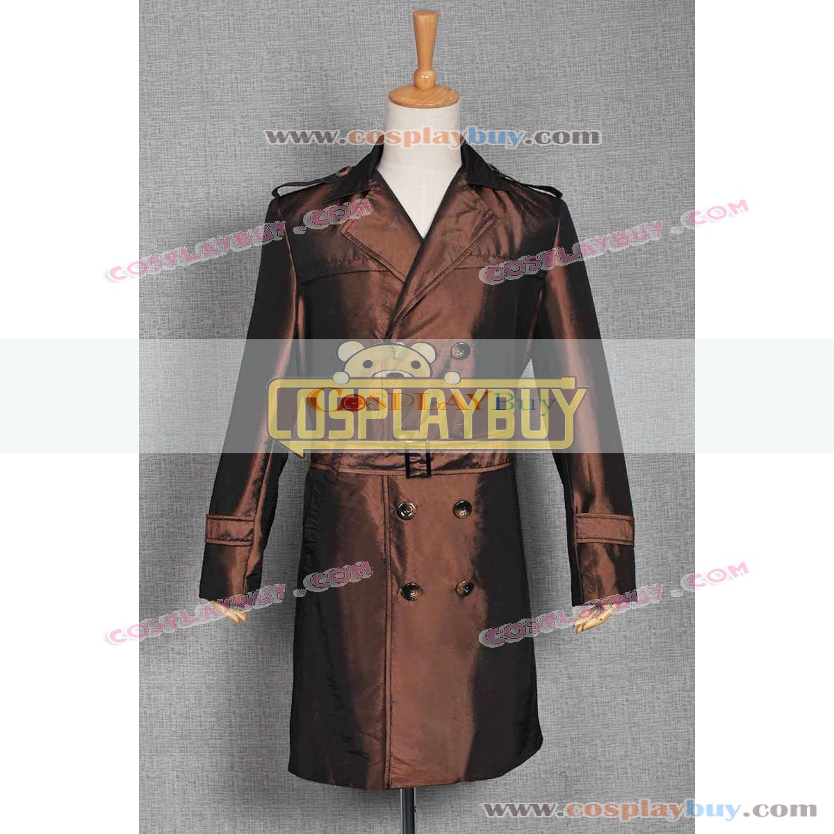 Watchmen Cosplay Costume Rorschach Trench Coat Brown Watchmen Cosplay Costume Rorschach Trench Coat Brown